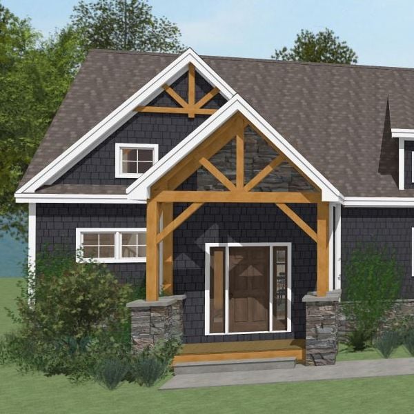 Custom Home (4016) - Habitat Post and Beam