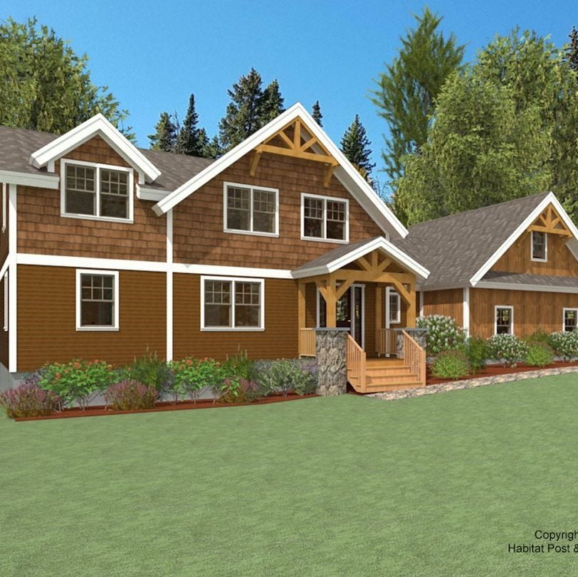 Custom Home (3765) - Habitat Post and Beam
