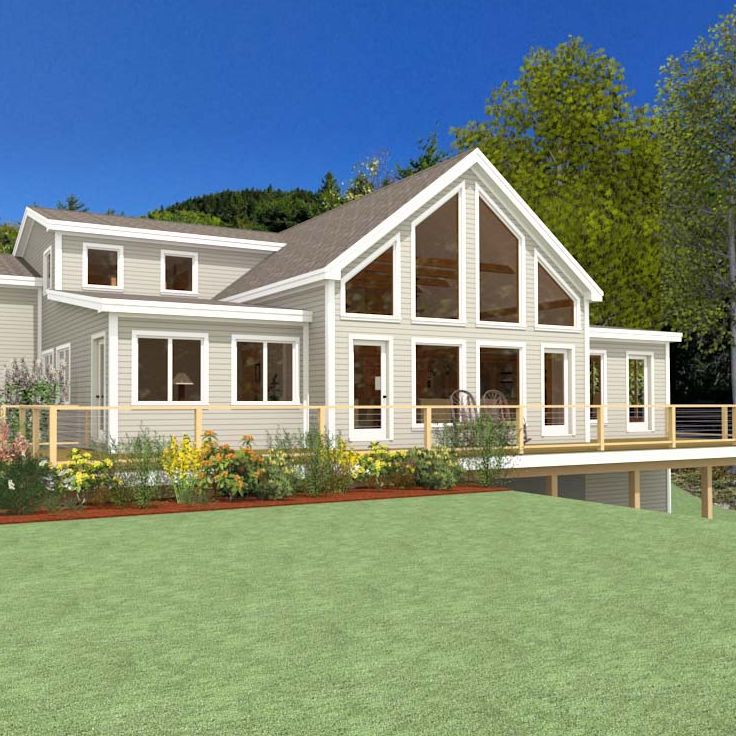 Custom Home (3810) - Habitat Post and Beam