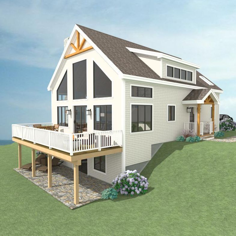 Custom Home (3827) - Habitat Post and Beam