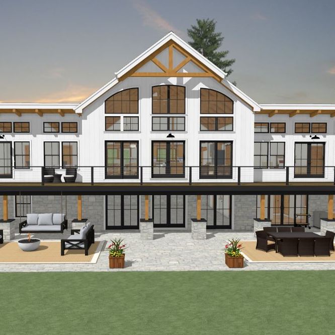 Custom Home (3830) - Habitat Post and Beam