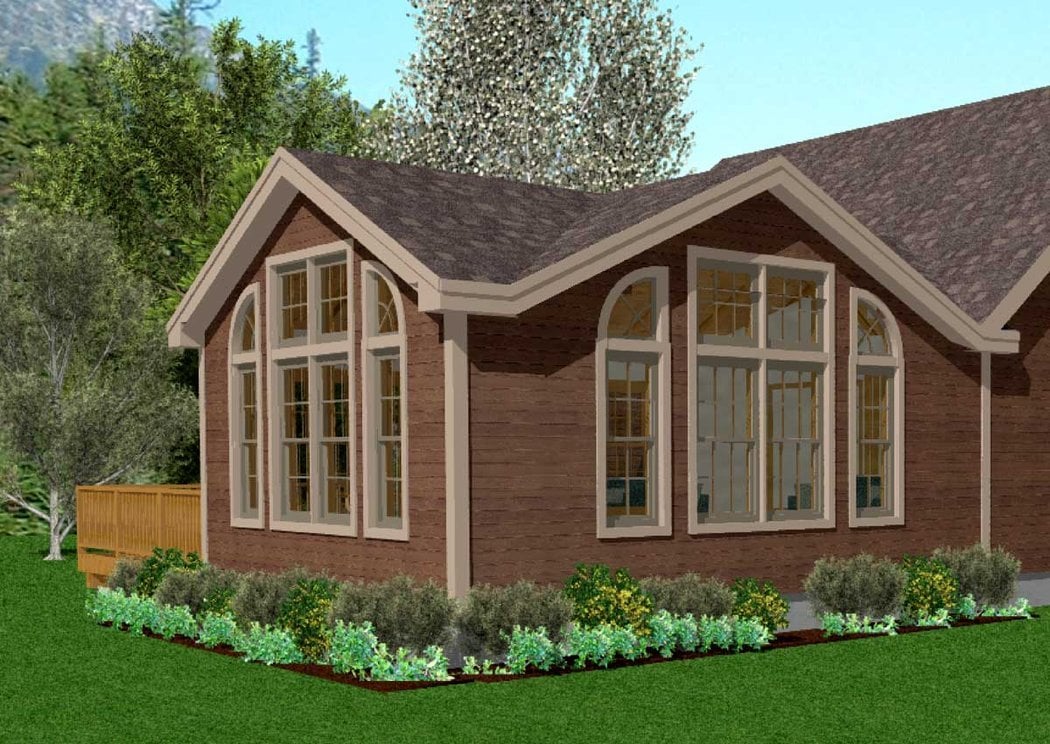 Cross Gable Room (0073) - Habitat Post and Beam