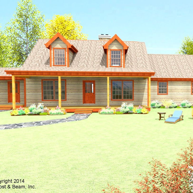 Custom Home (3605) - Habitat Post and Beam