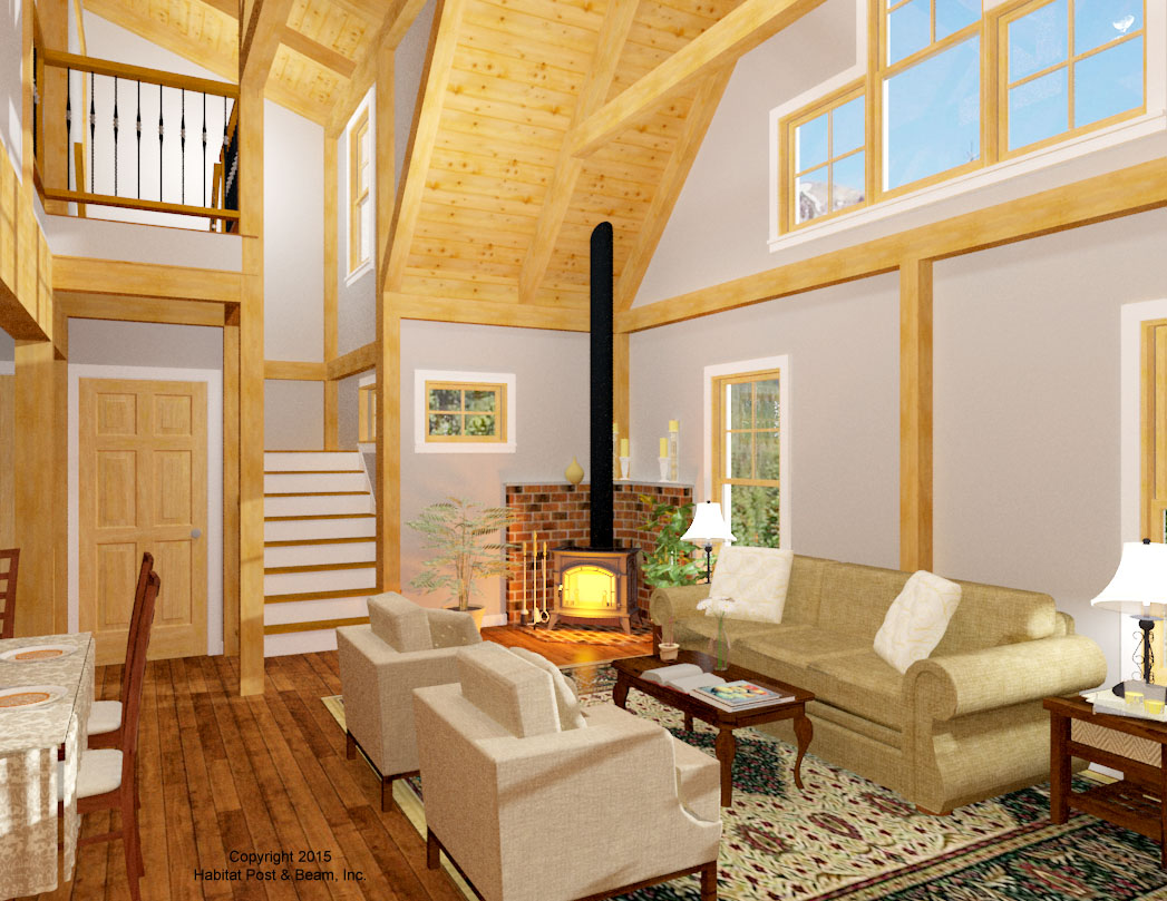 Custom Home (3589) - Habitat Post and Beam