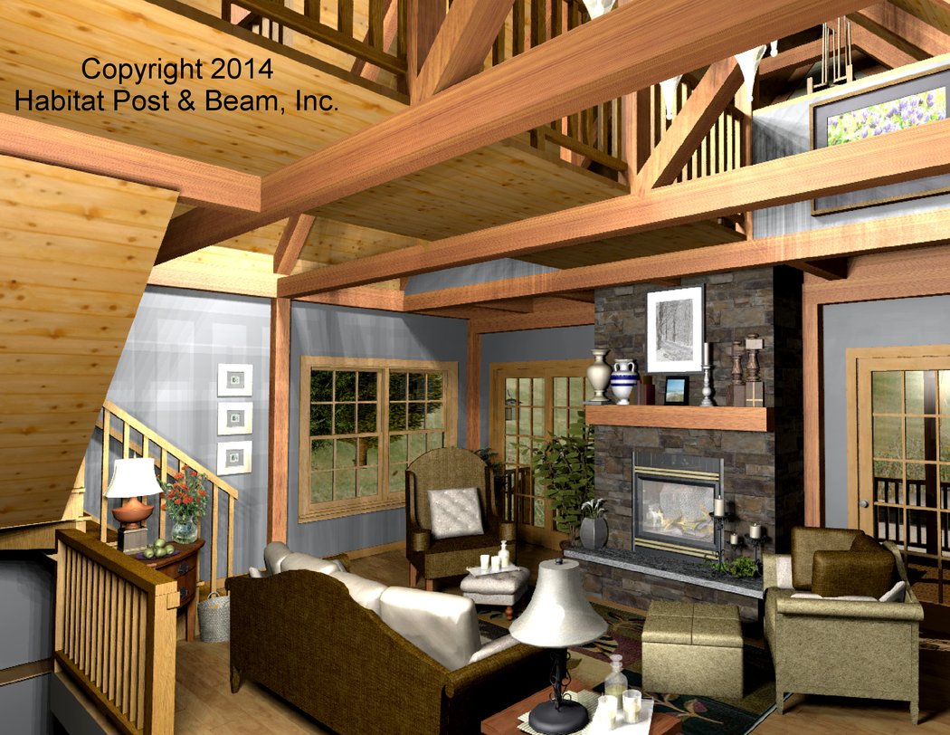 Custom Home (3613) - Habitat Post and Beam
