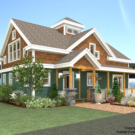 Custom Home (3630) - Habitat Post and Beam