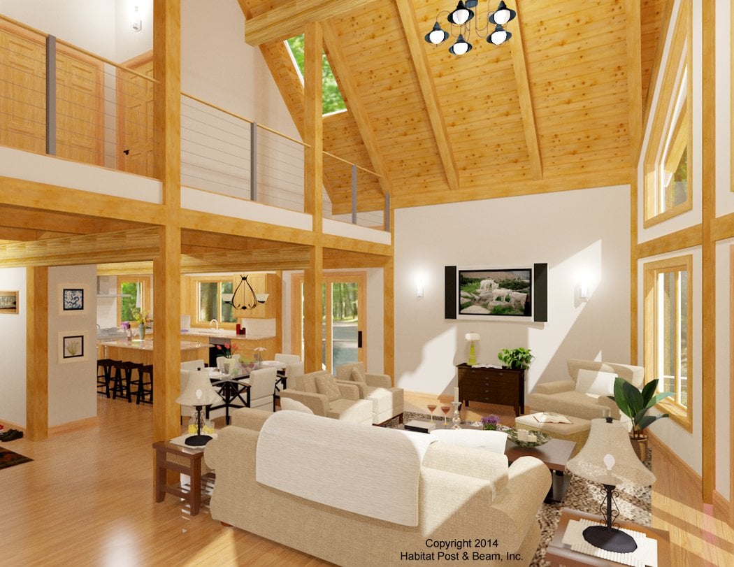 Custom Home (3697) - Habitat Post and Beam