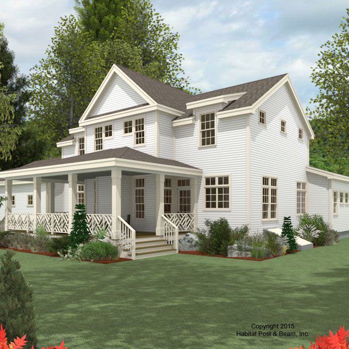 Custom Home (3723) - Habitat Post and Beam