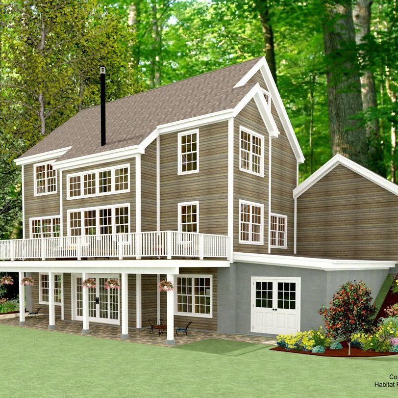 Custom Home (3609) - Habitat Post and Beam