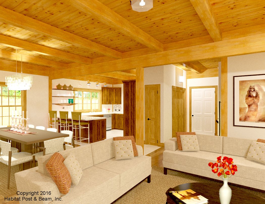 Custom Home (3739) - Habitat Post and Beam