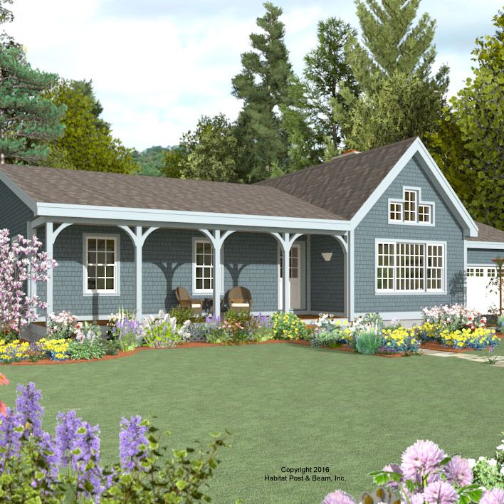 Custom Home (3740) - Habitat Post and Beam